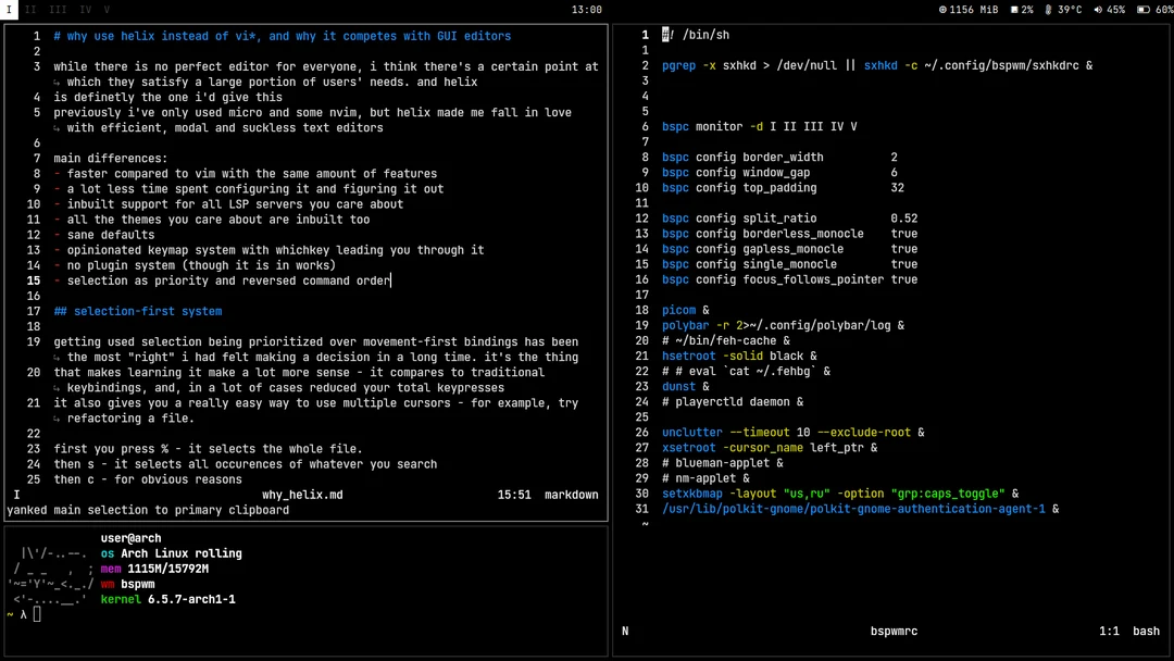 [bspwm] quiet | Scrolller