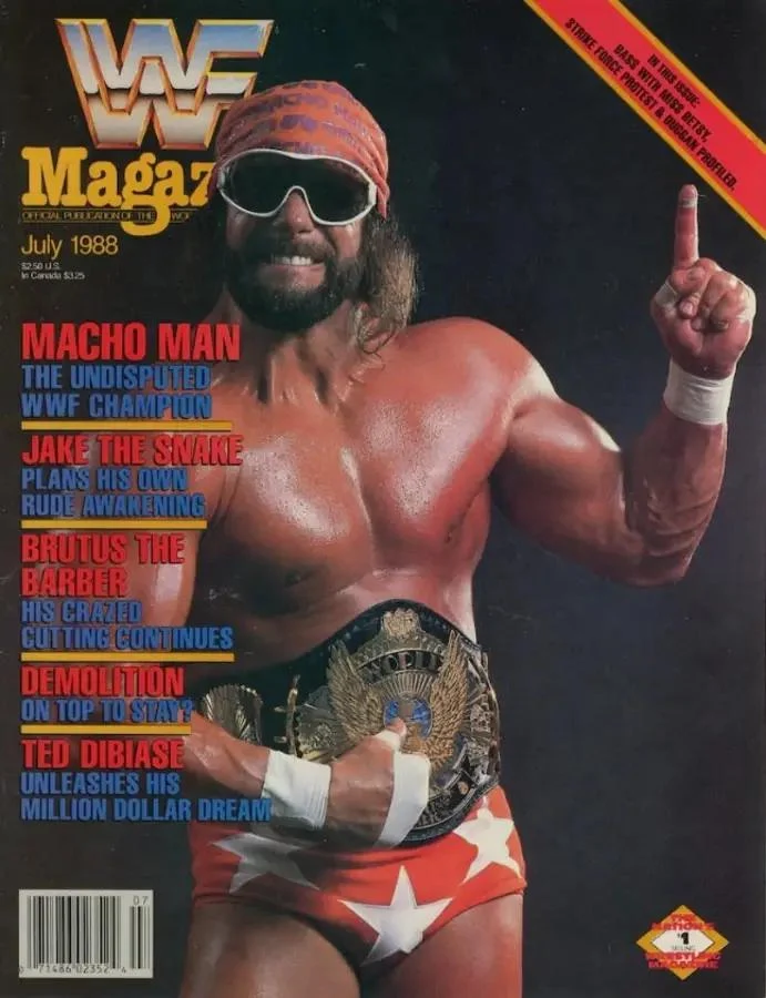 Macho Man Randy Savage in July 1988 | Scrolller