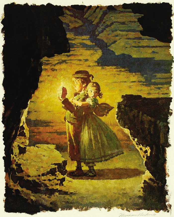 The Cave by Norman Rockwell | Scrolller