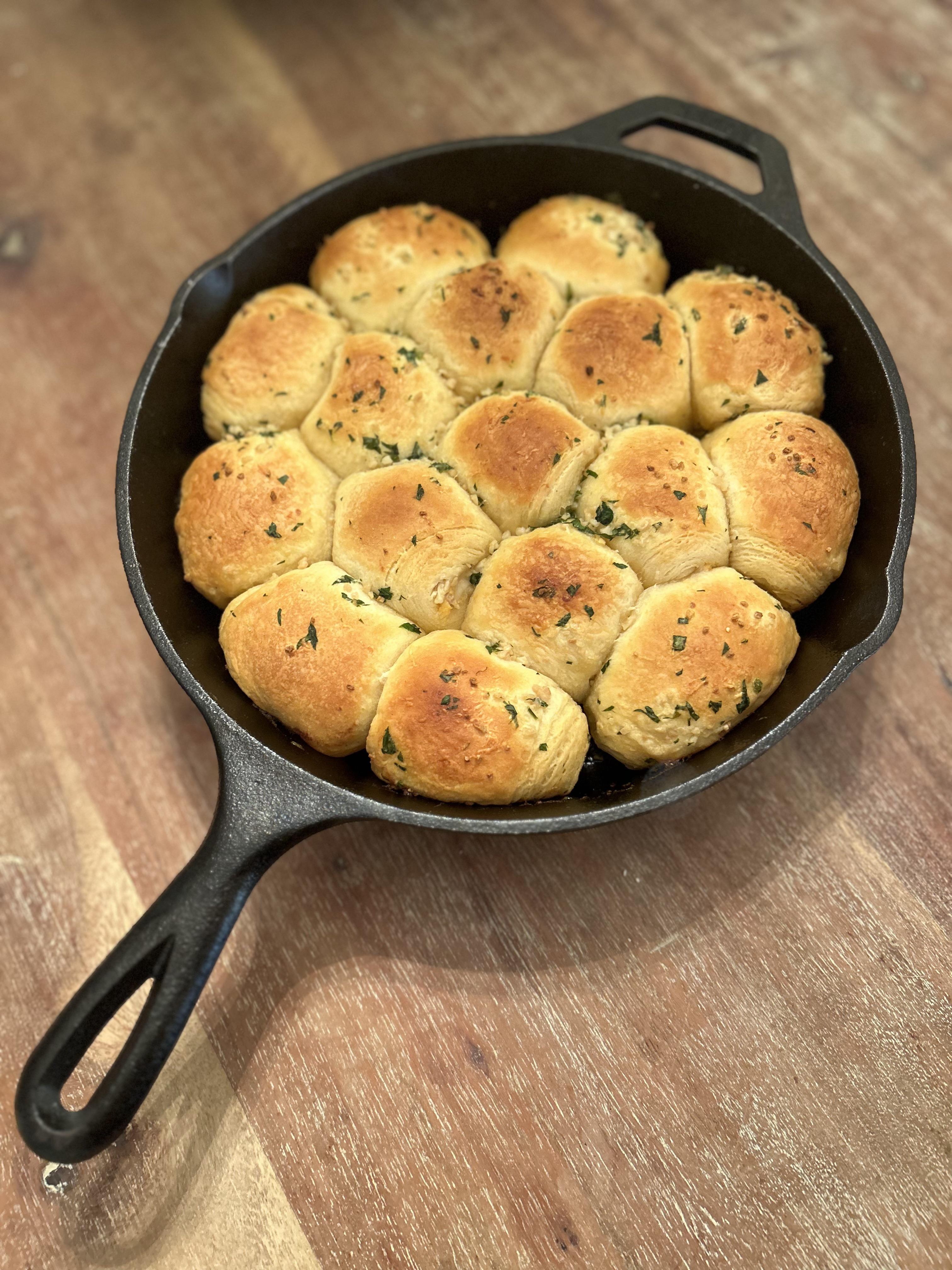 Buffalo chicken bombs. Biscuits stuffed with Buffalo chicken mix. | Scrolller