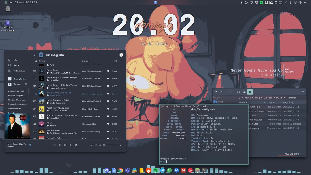 [KDE Plasma] Yet another Nord Rice | Scrolller