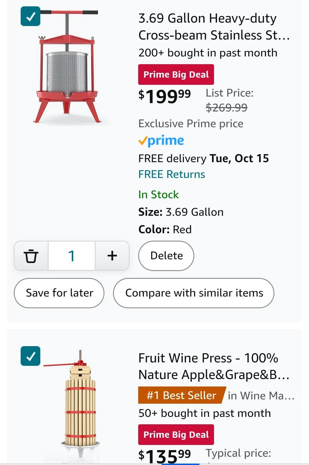Would either of these be a solid investment to start Apple cider pressing? | Scrolller