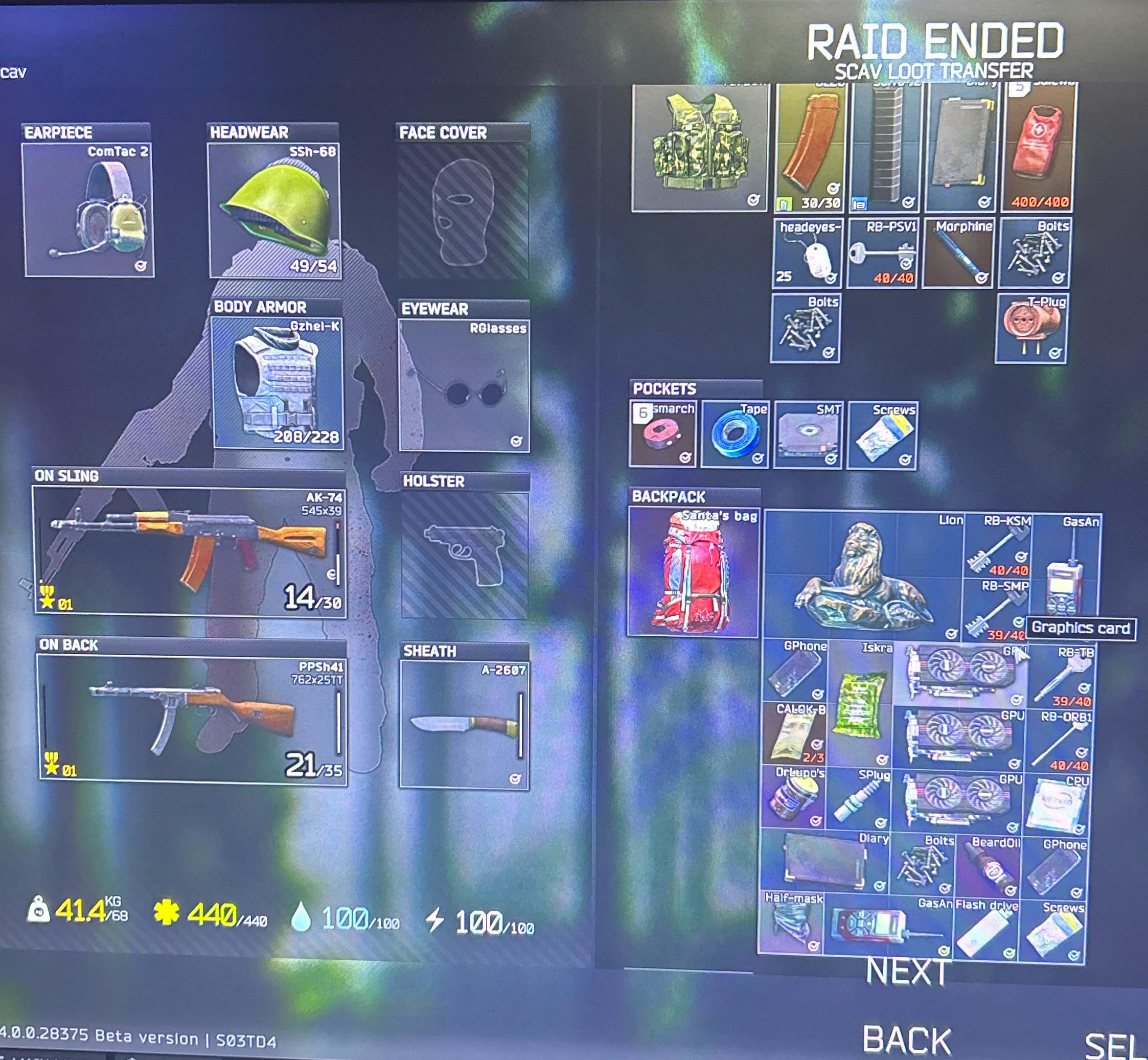 God tier scav run | Scrolller