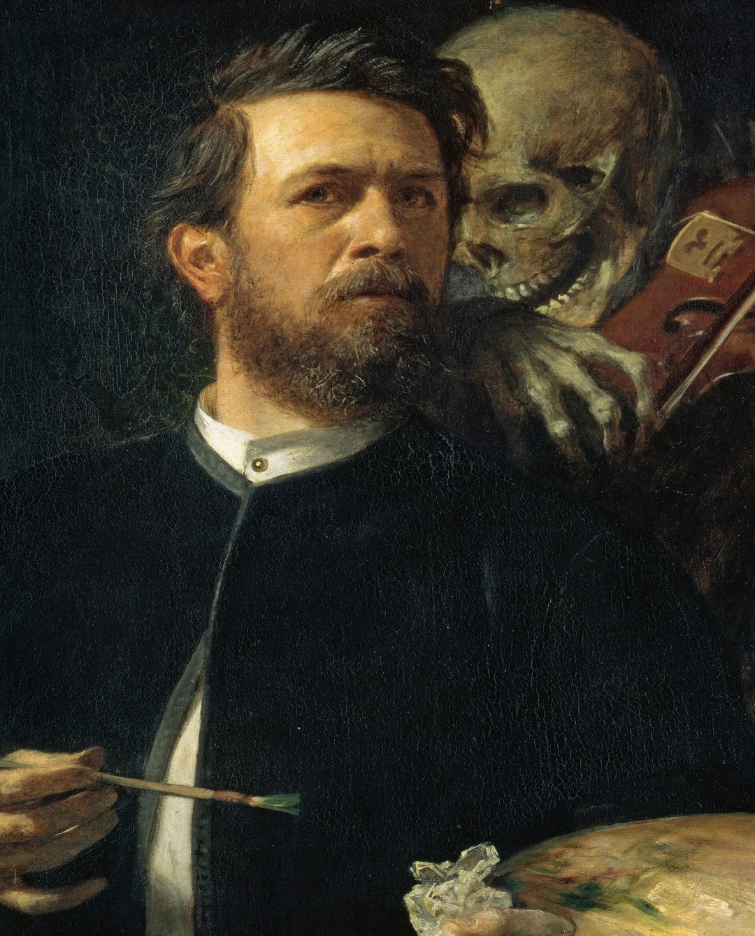 Self-Portrait with Death Playing the Fiddle, Arnold Böcklin, 1872 | Scrolller