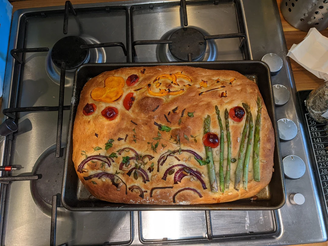 first time baking focaccia | Scrolller