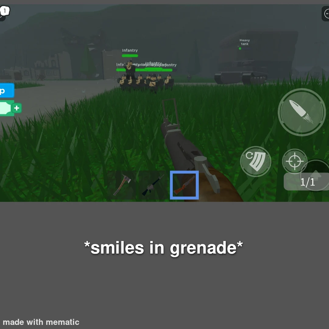 *smiles in grenade* | Scrolller