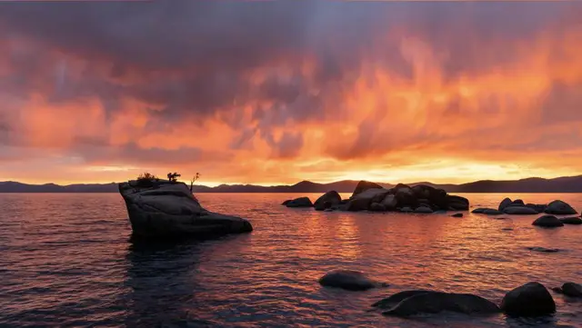 Bonsai Rock Sunset, Lake Tahoe Nevada. [OC][1220x1440] | Scrolller
