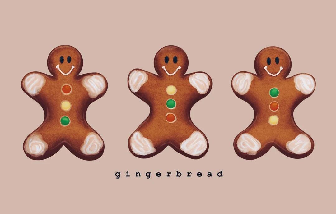Gingerbread Family, Me, Digital Art, 2022 | Scrolller