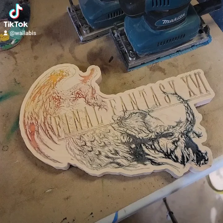 Clening up this FF16 work in progress carving! | Scrolller