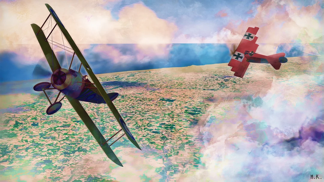 Dogfight, WW1 era art by me | Scrolller