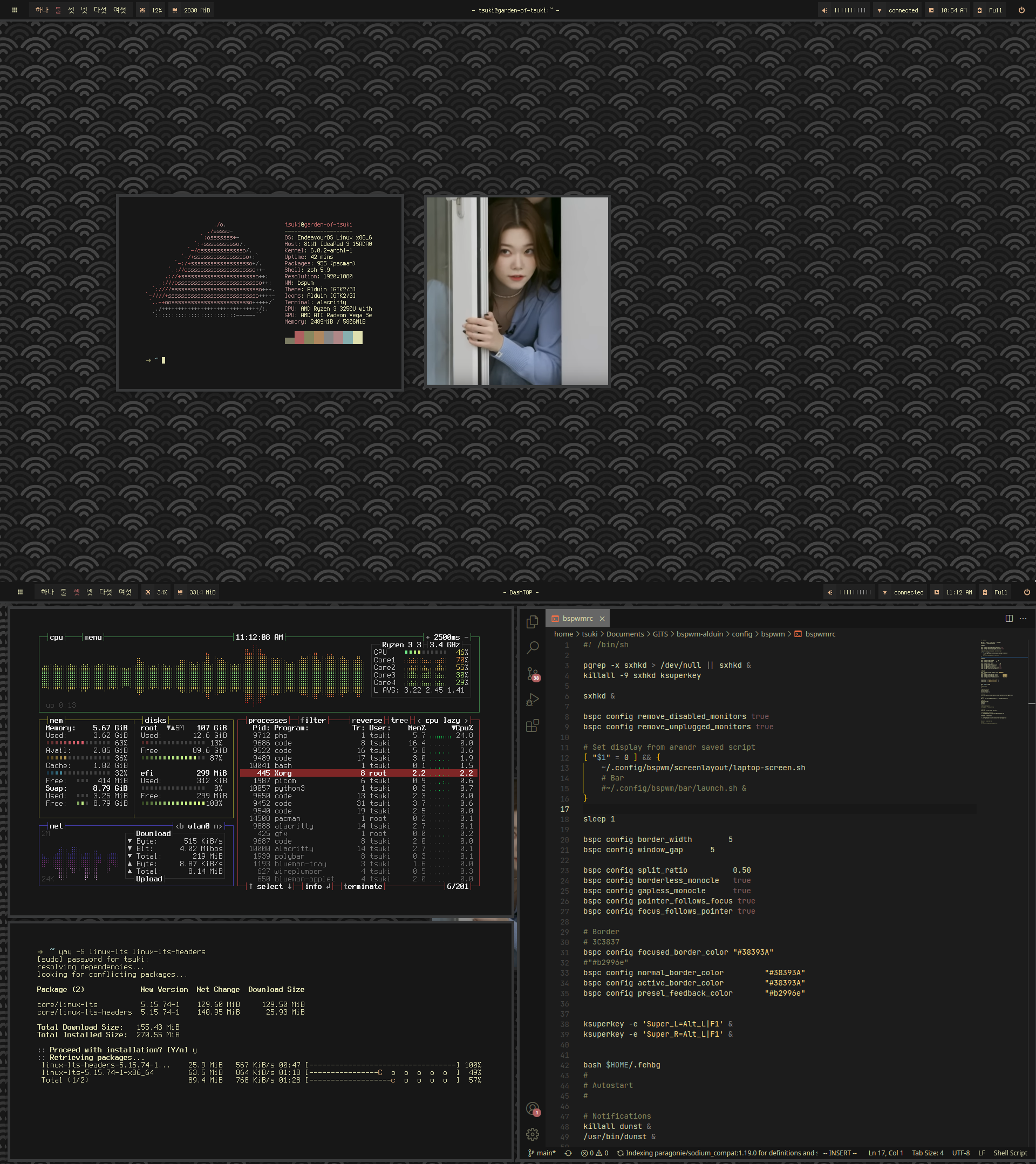 [bspwm] distrohopper. | Scrolller