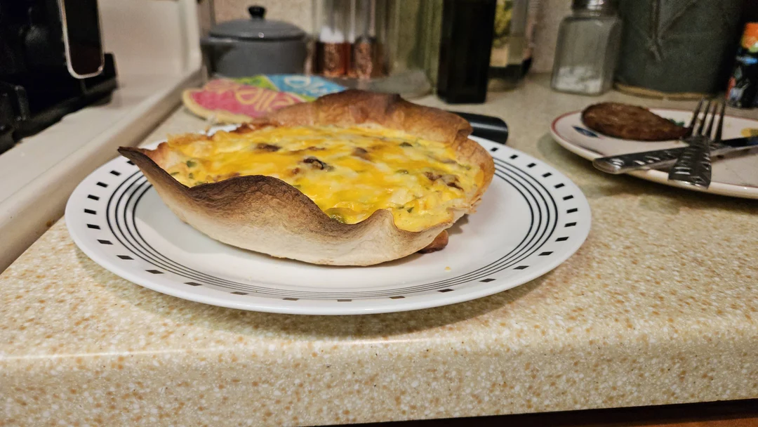 Tortilla crust quiche | Scrolller