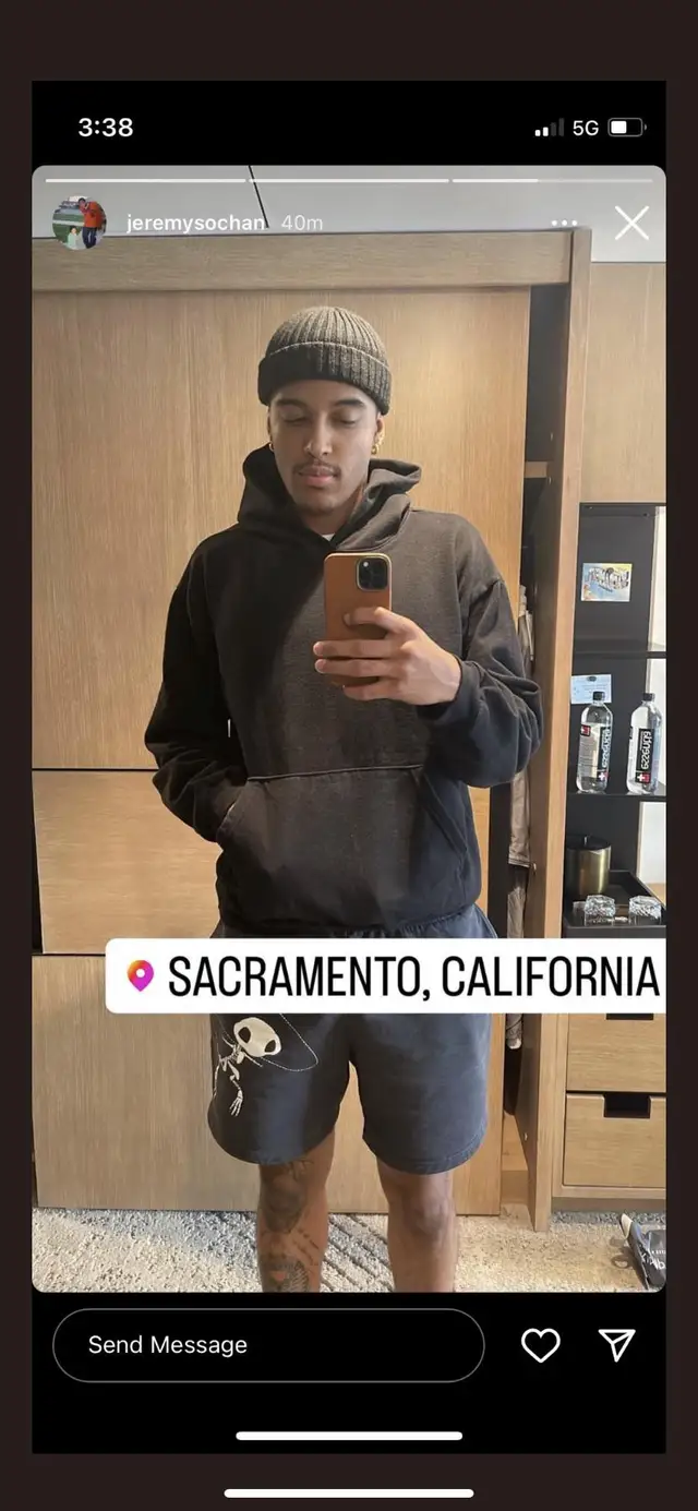 Baylor’s Jeremy Sochan in Sacramento via his IG | Scrolller