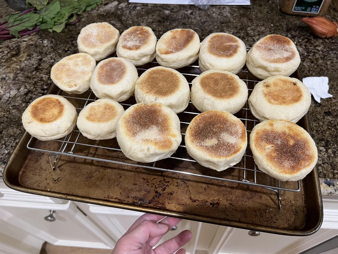 Sourdough discard English muffins | Scrolller
