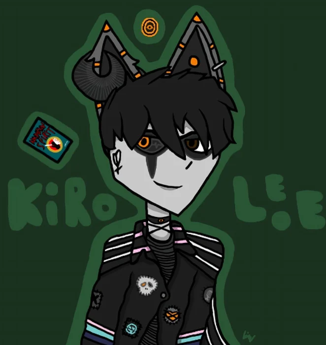 My OC as a Hazbin Hotel character. He's 17 and turns evil at one point, but then he is redeemed ...