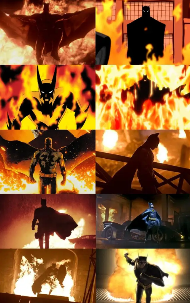 Batman through fire is just something else | Scrolller