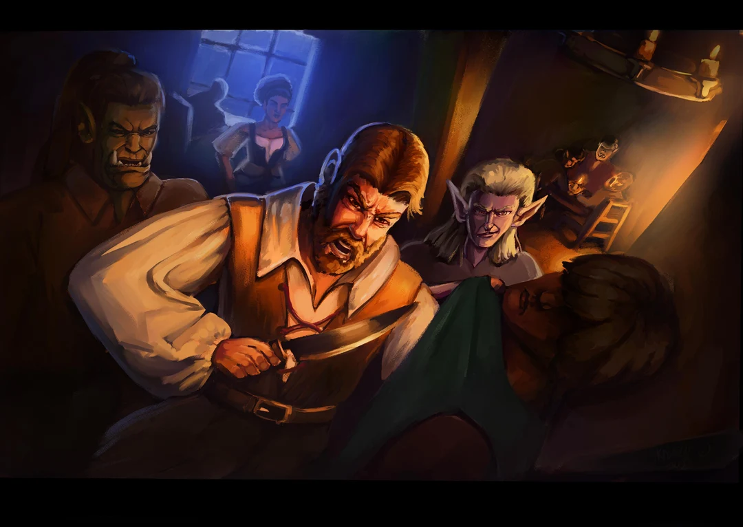 Confrontation at the tavern, Kraftylilrascal (me), Digital, 2023 | Scrolller