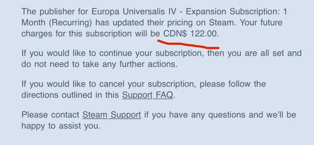 Paradox Updated the Pricing for the Monthly Subscription | Scrolller