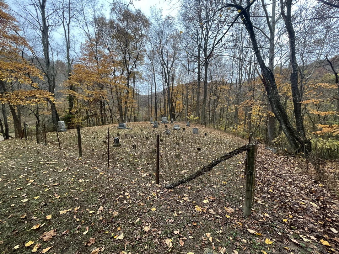 Unknown Cemetery in Wayne National Forest- most of the graves had the name Decker. | Scrolller