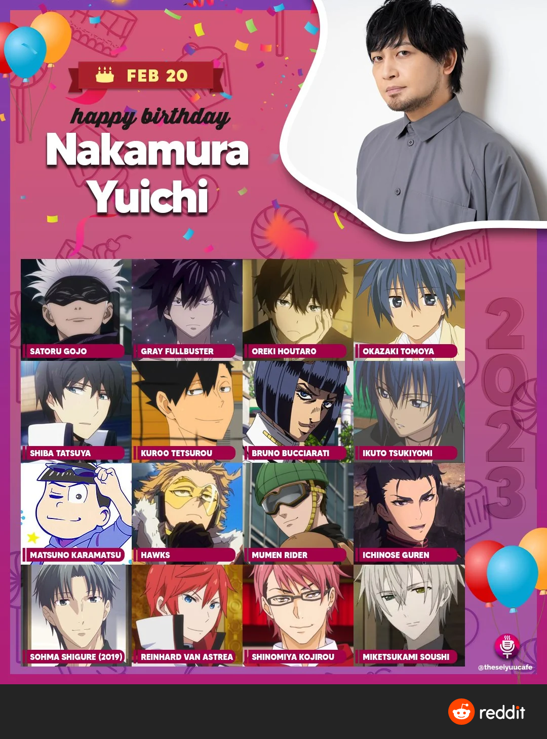 Discover more like OnePunchMan: Happy 43rd Birthday to the voice of Mumen rider (Nakamura Yuichi ...