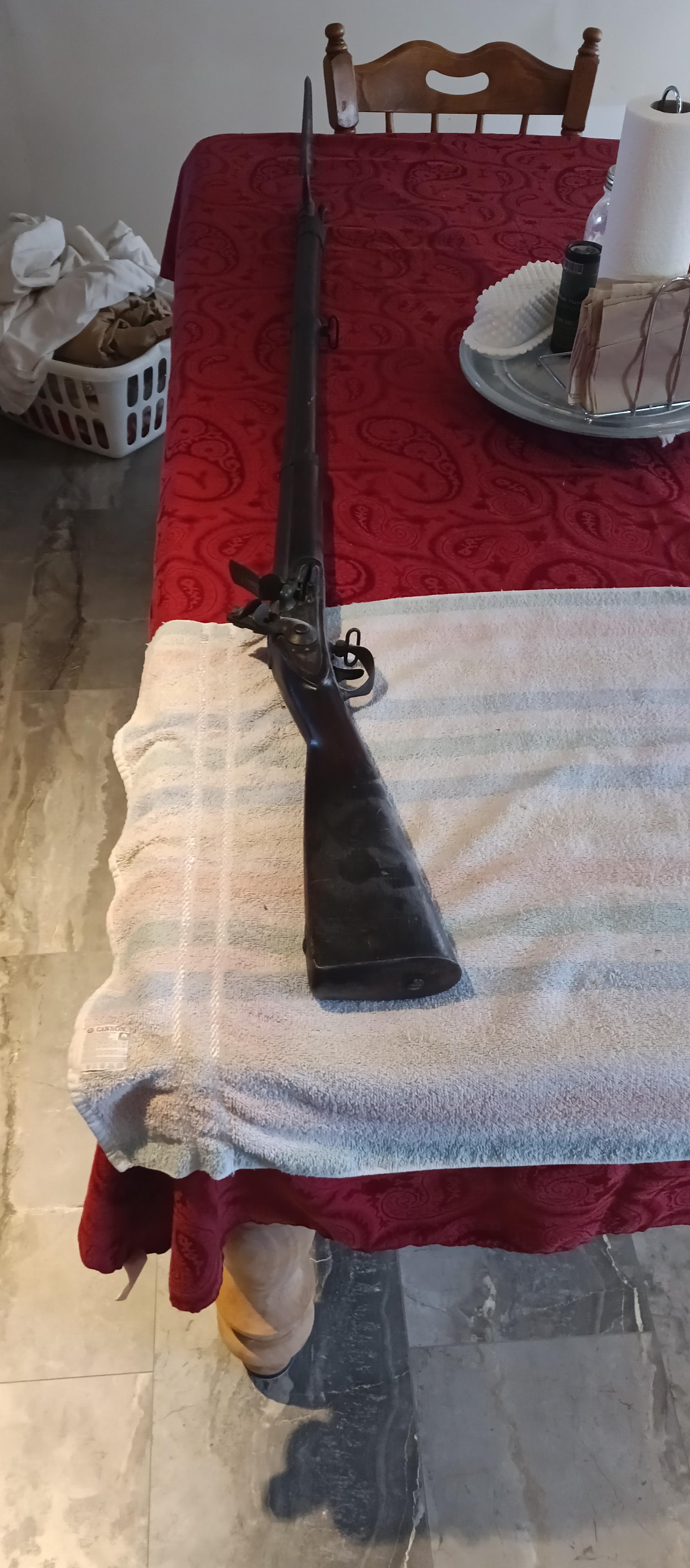 Just wanted to share My family's musket. a Daniel Nippes model 1822 with bayonet, dated to 1838 ...