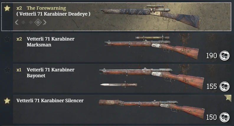 can we have the skins apply to ALL weapons varients? like this skin being applied to all ...