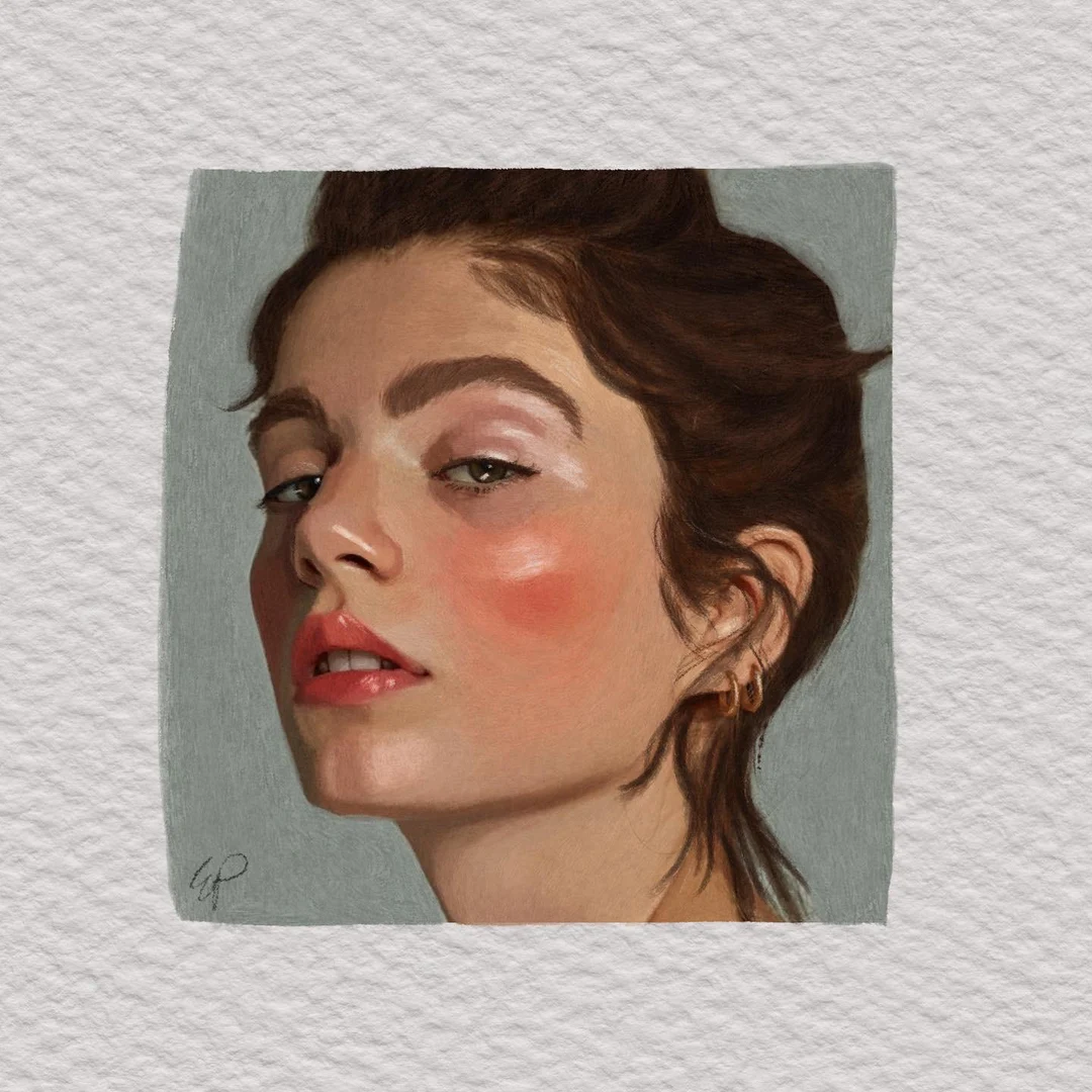 Portrait Study, Me, Digital Painting, 2022 | Scrolller