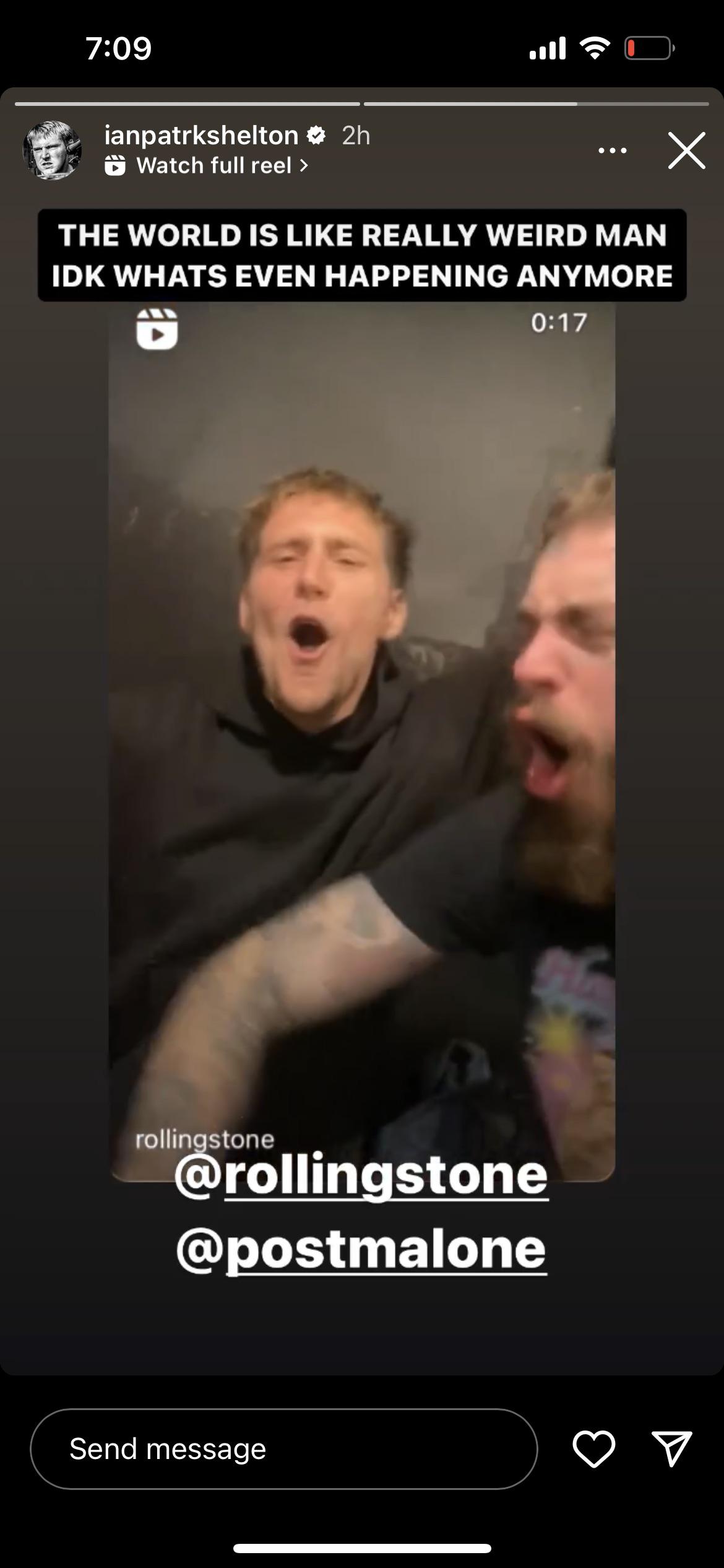 Militarie Gun hanging out with Post Malone | Scrolller