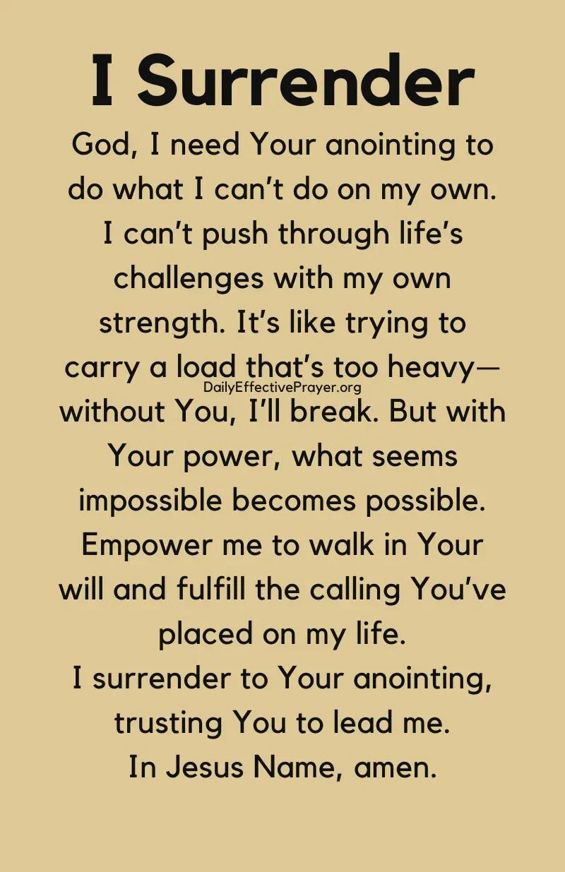 A daily prayer to surrender to God. 🙏 | Scrolller