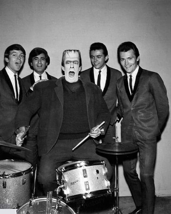 Herman Munster and the Standels. C.1960s | Scrolller
