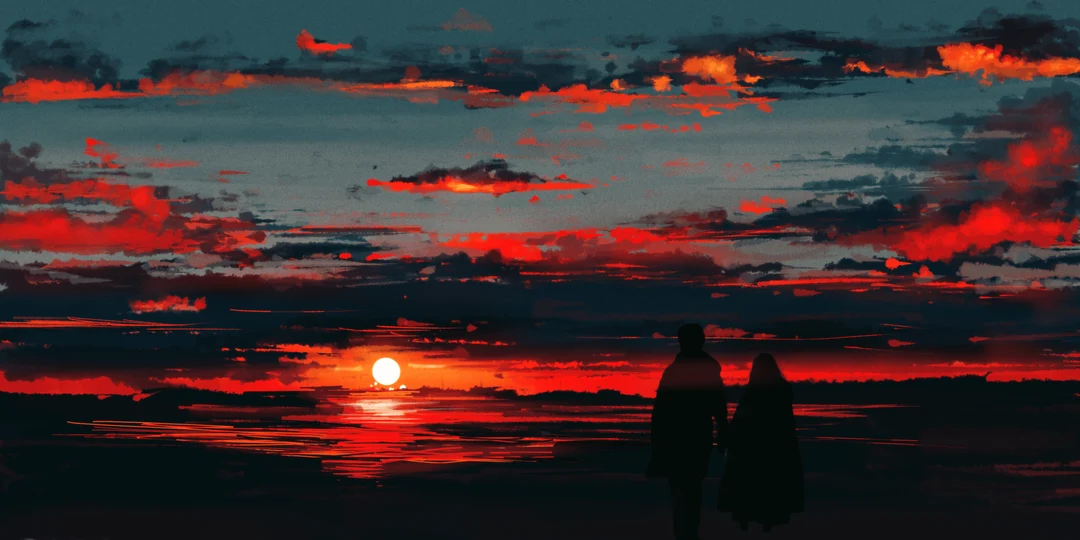 Couple Sunset, me, Digital 2D, 2022 | Scrolller