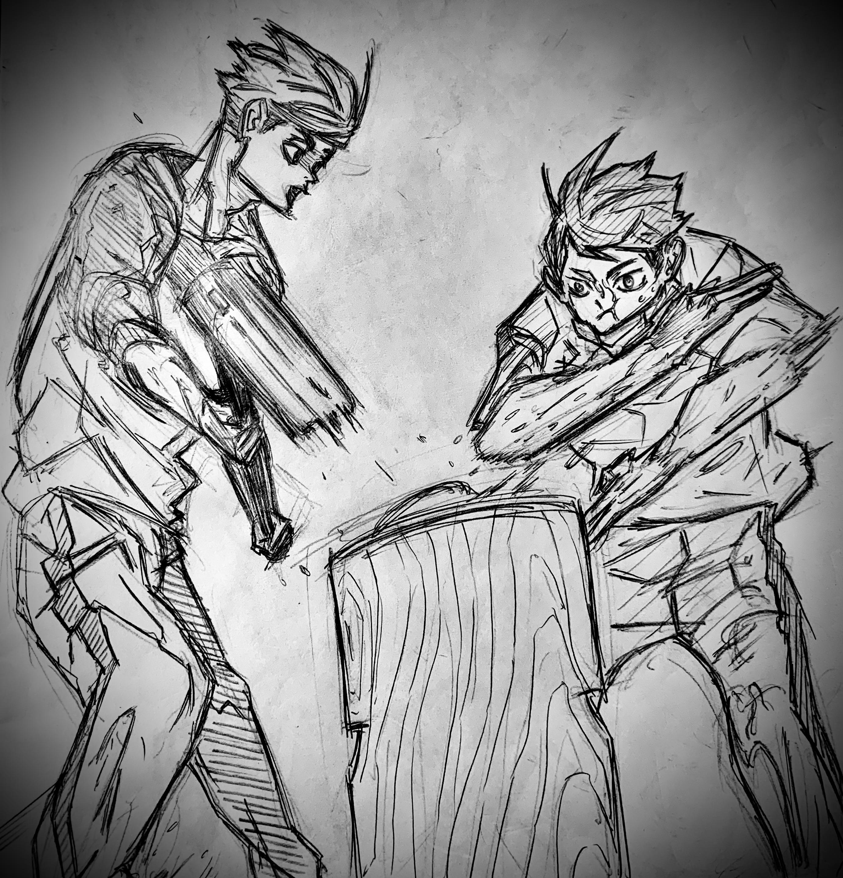 Drew the Miya twins making mochi | Scrolller