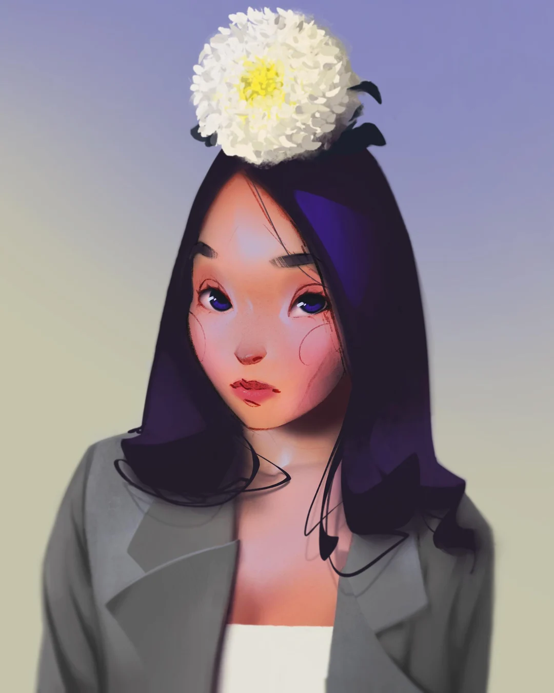 Hydrangea, Me, Procreate, 2022 | Scrolller