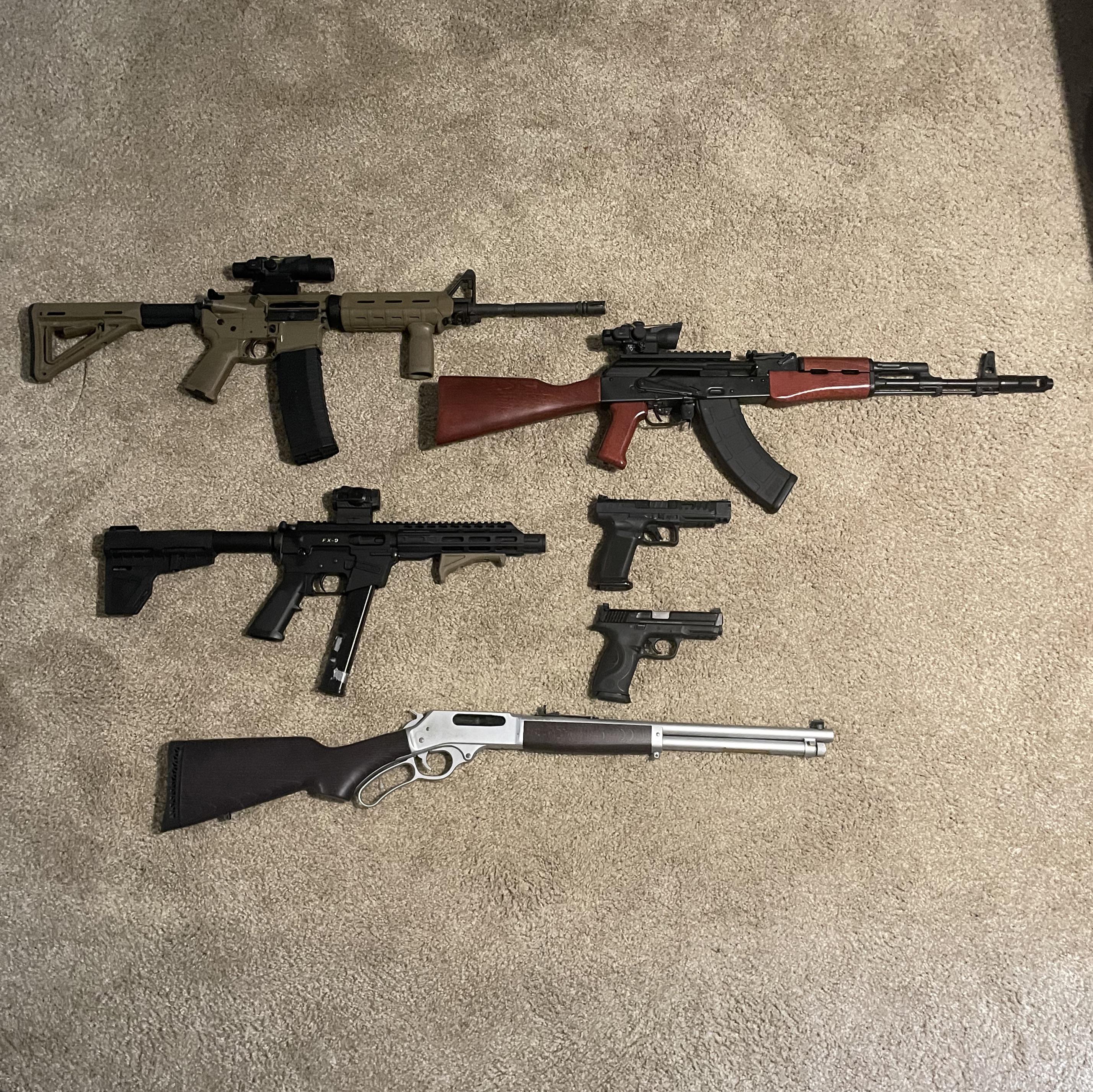 My collection so far. Suggestions for next purchase? Was thinking about semi-auto M14. | Scrolller