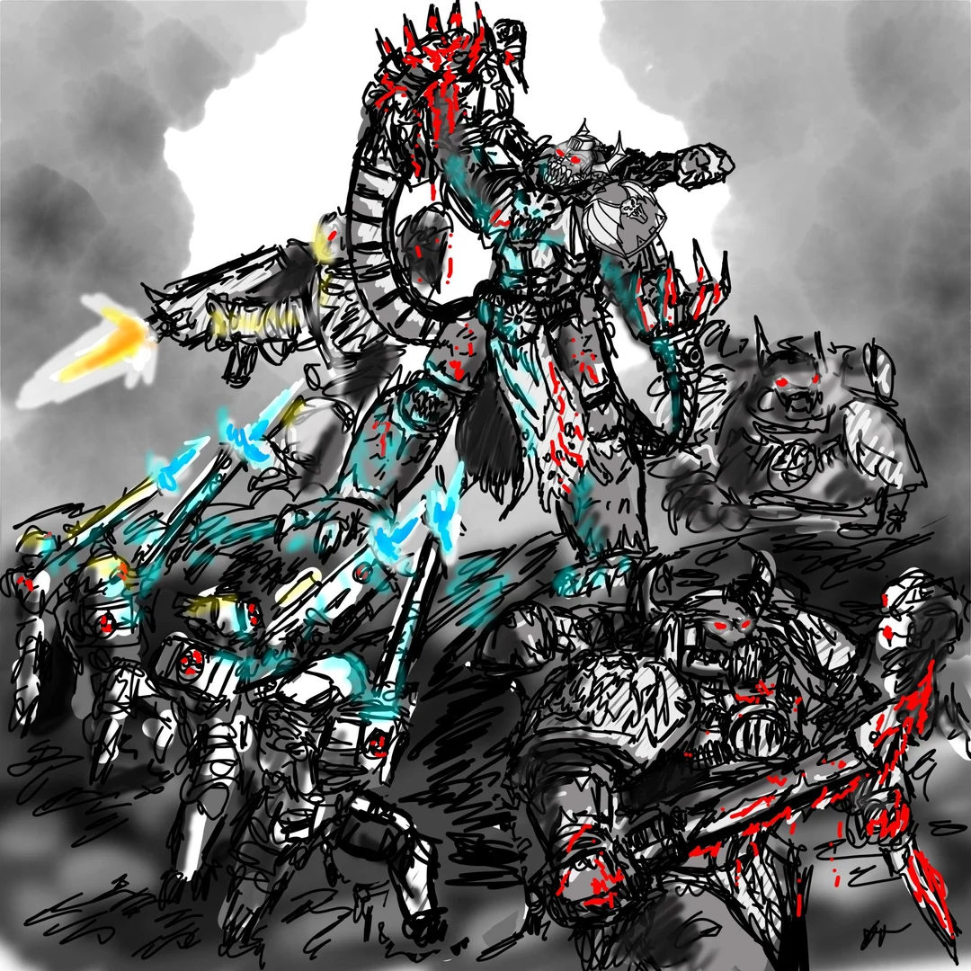 Commission sketch: Night Lords | Scrolller