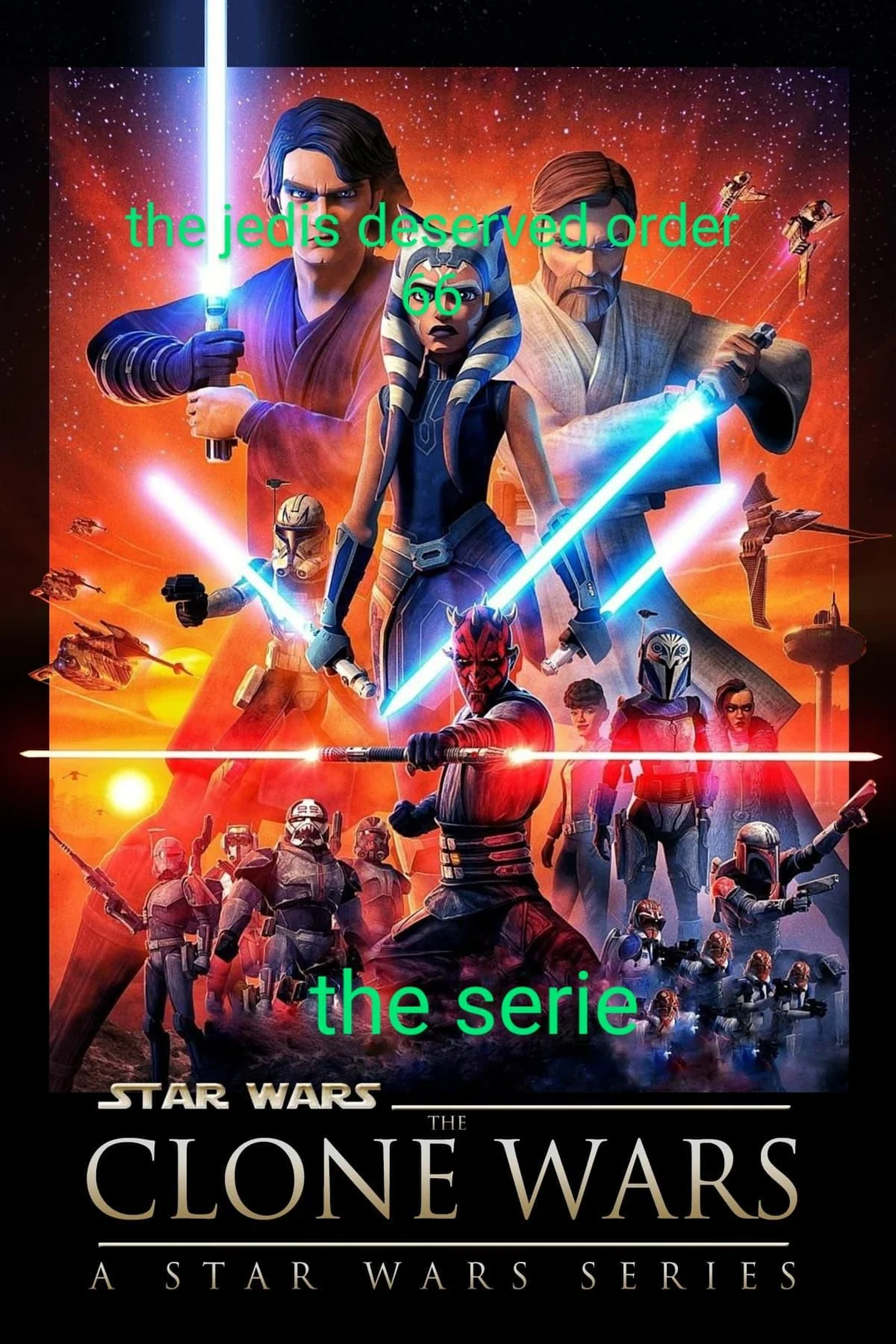 I have started the clone wars series and I really like Anakin's character, especially how you ...