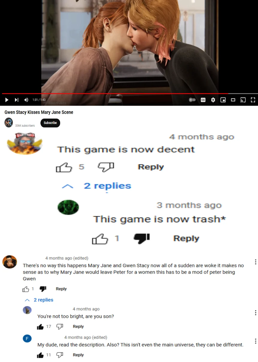 M BEING LECTURED & EDUCATED BC IN MY (MODDED) SPIDEY VIDYA JAMES, MJ PAULED (CUCKED) PETER WITH ...