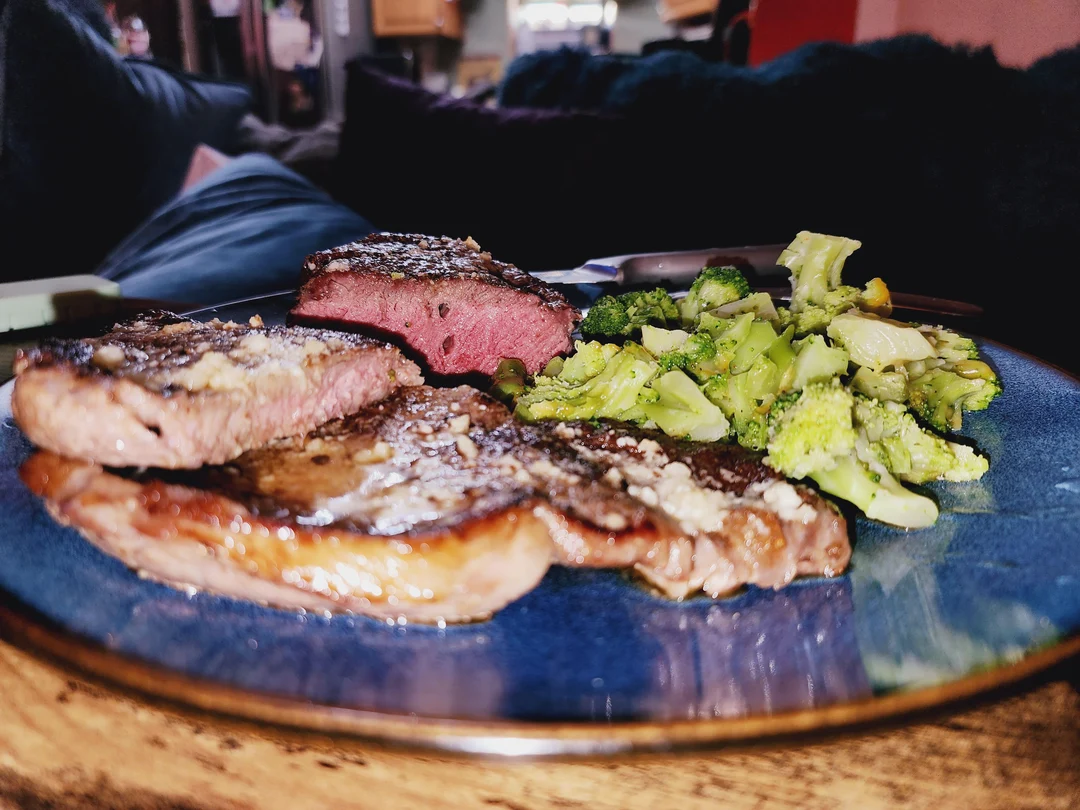 Reverse seared the filet, but did a little too long on each side pure skillet of those 1/2 inch ...