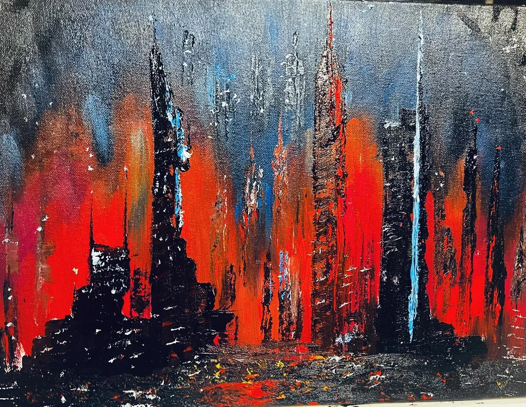 Night shift, (me), oil, 2024 | Scrolller