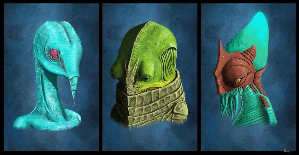 Alien concepts by Roman Dubina (2014) | Scrolller