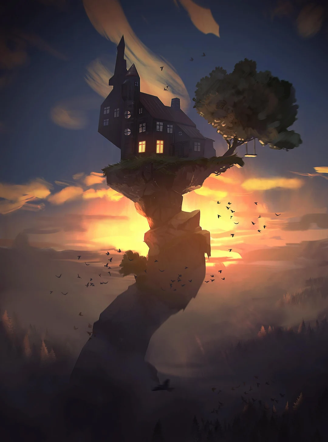 Solitude by Martin Nebelong | Scrolller