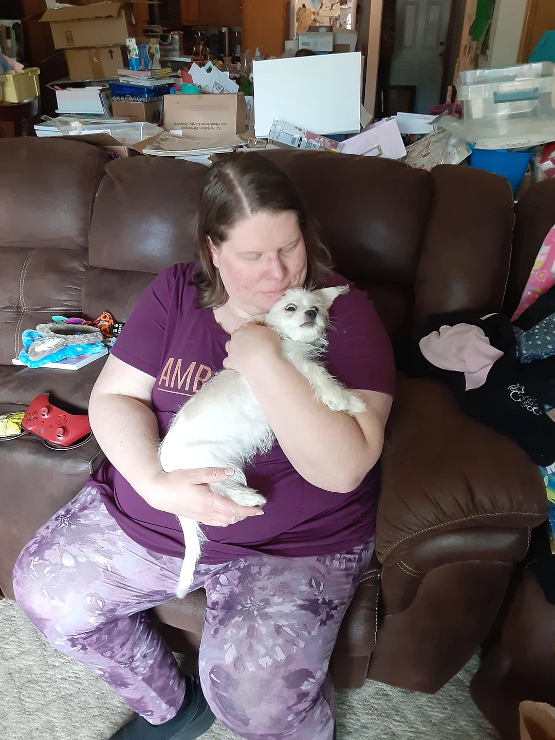 My dog (Willow) when she is receiving cuddles | Scrolller