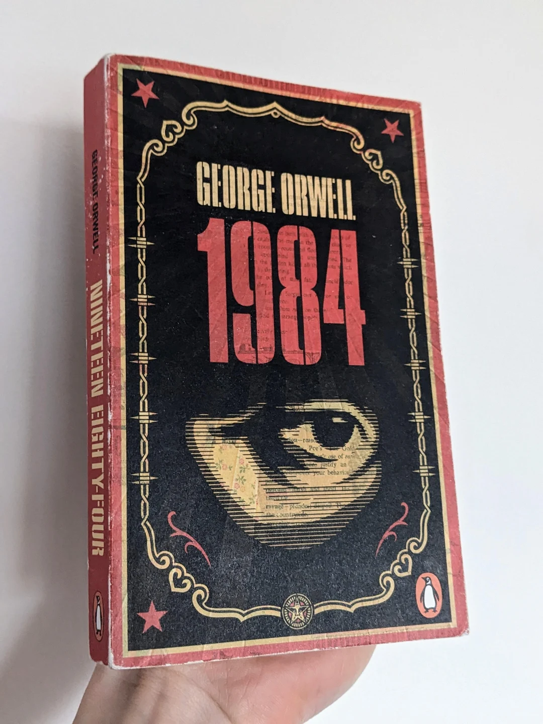 I love the wear on this 1984 edition after having read it. | Scrolller