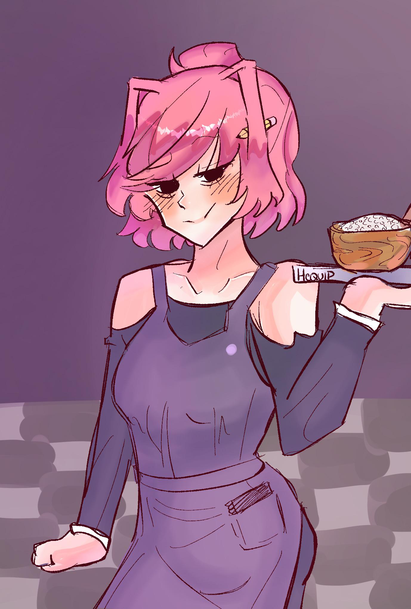 Waitress Natsuki SERVING by me | Scrolller