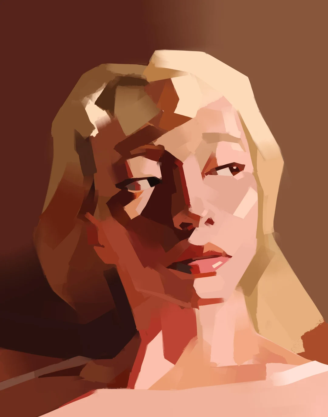 color/model study, tyler (me), procreate, 2023 | Scrolller