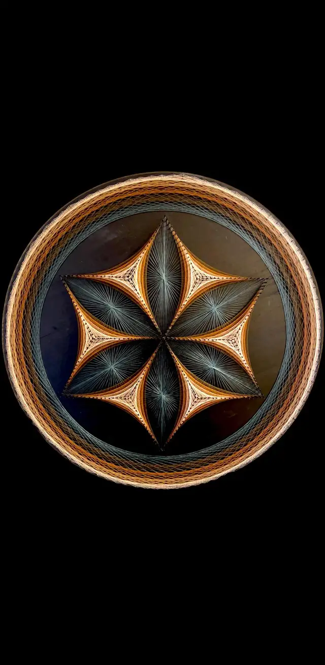 Gobe mandala, string art, by me, 2023 | Scrolller