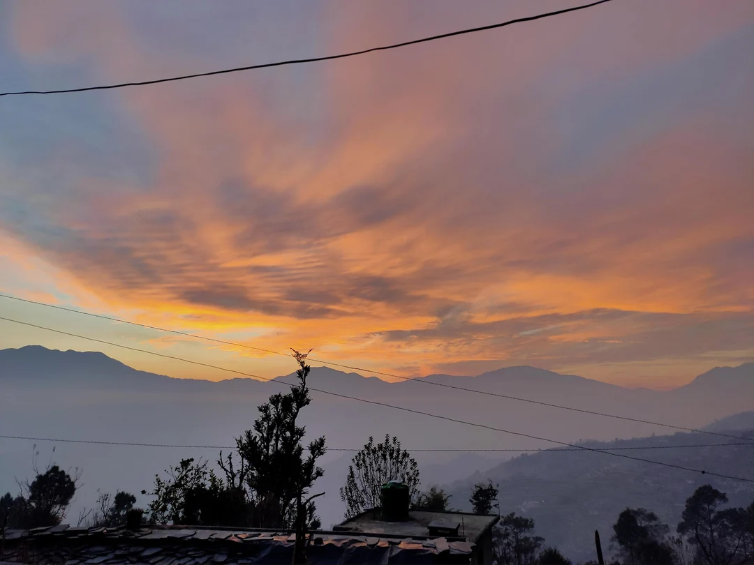 Beautiful sky after sunset in mountains | Scrolller