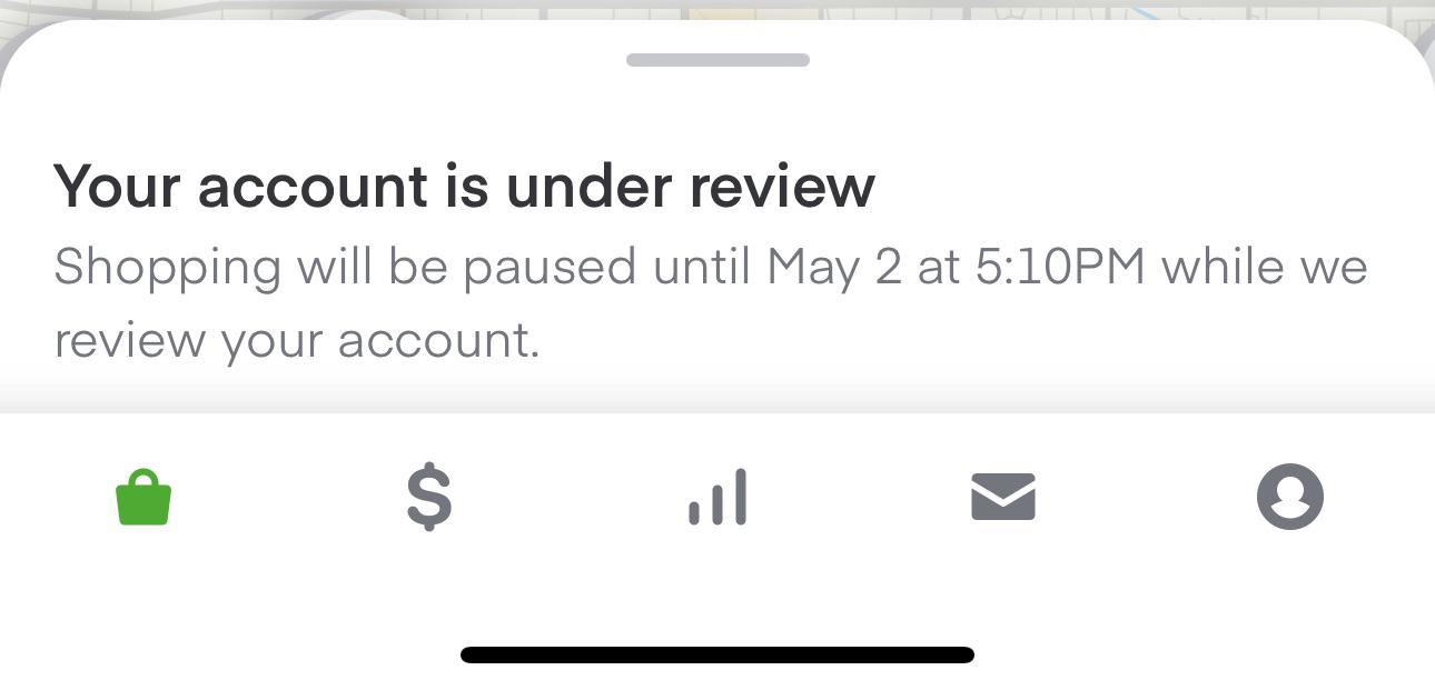 Shopper account under 24 hour review | Scrolller