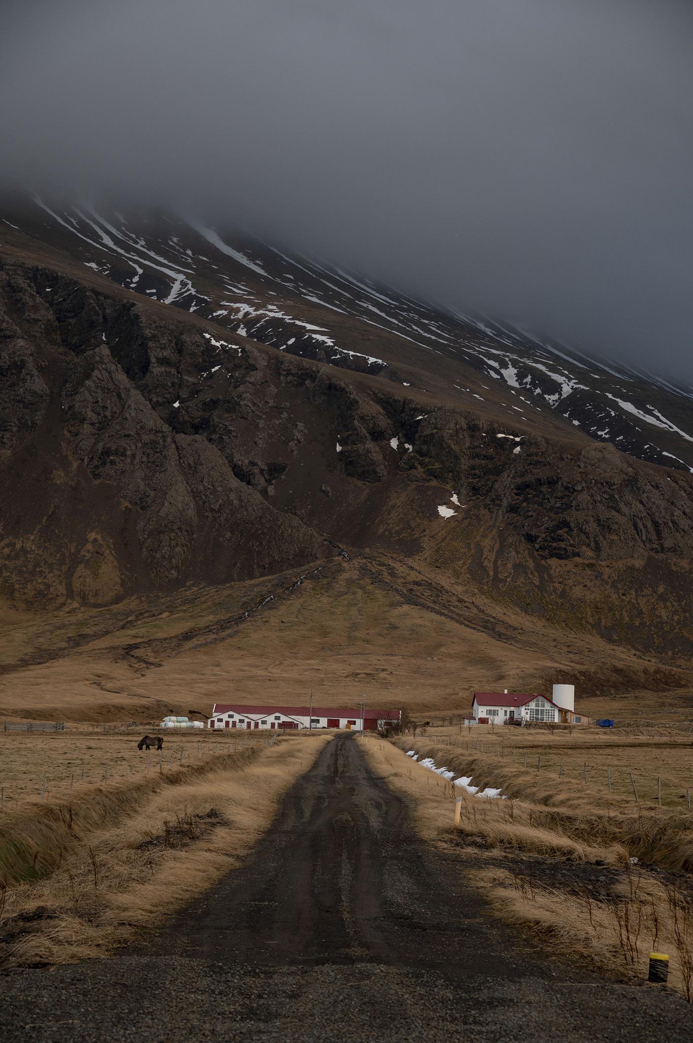 Farm, Hill, Fog (Iceland) | Scrolller