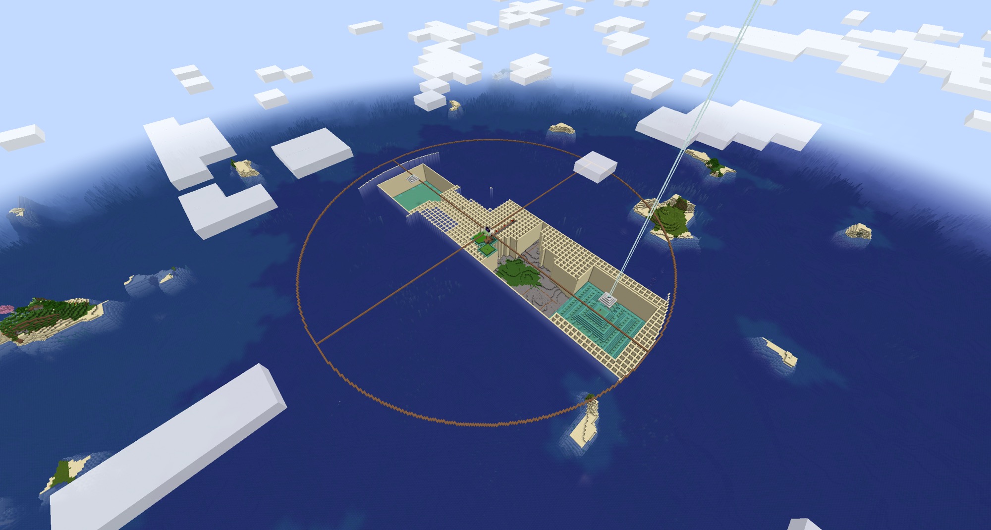 Steady progress on my double ocean monument mega base | Scrolller